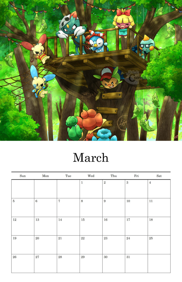 Pokemon Wall Calendar – The Calendork